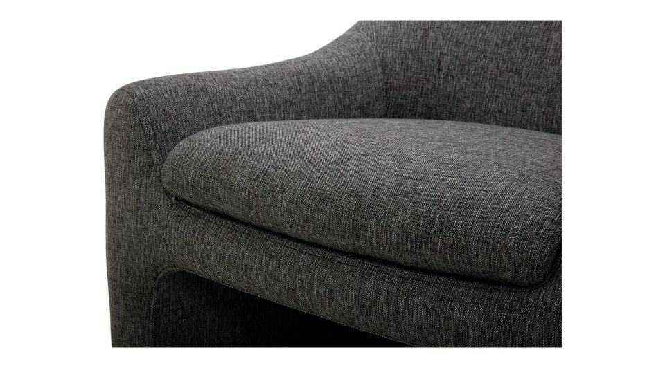 Kenzie Accent Chair- Shadowed Grey - Wood N Tassel Home